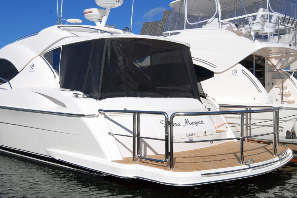 Stern and Duckboard Rail – Riviera Sport Yacht rail | Southern Stainless