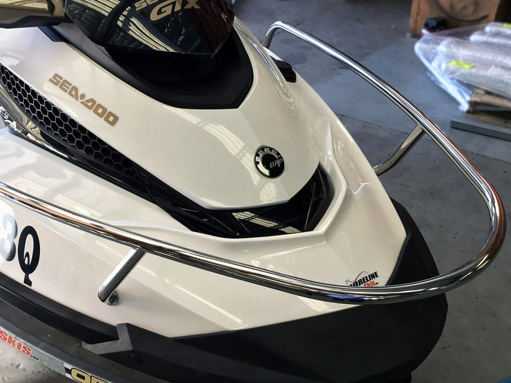 Custom jet ski bow rail Australia | Southern Stainless